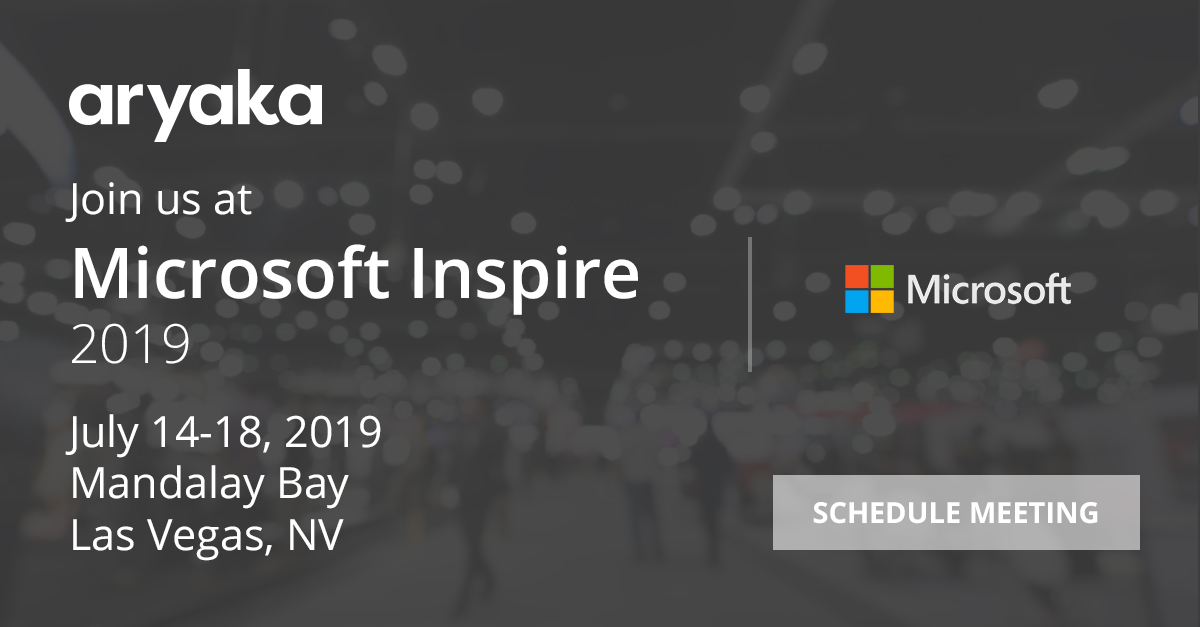 Aryaka at Microsoft Inspire 2019 | Las Vegas, Nevada